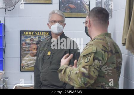U.S. Army Lt. Col. Allen Pepper, right, assigned to U.S. Army Africa ...