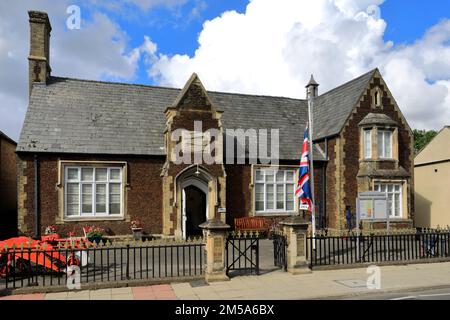 The frontage of March town Museum, Fenland, Cambridgeshire, England ...