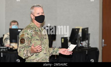 Lt. Gen. James Jacobson, Pacific Air Forces deputy commander, speaks ...