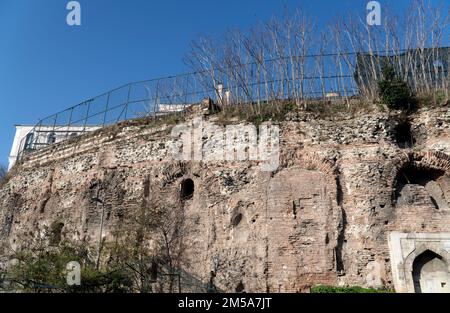 Wall of the Byzantine Hippodrome (Sphendone). Constantinople. Istanbul ...