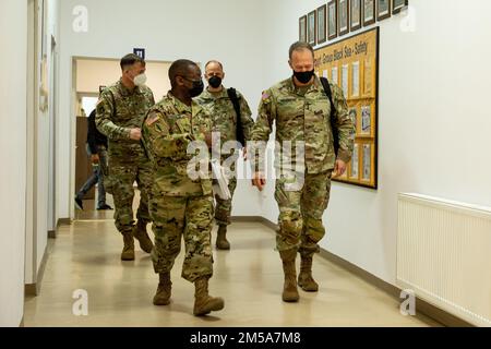 Lt. Gen. John S. Kolasheski, Commander of V Corps, and Command Sgt. Maj. Raymond Harris, V Corps ...