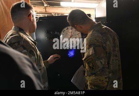 Soldiers participate in a suicide prevention training escape room put ...