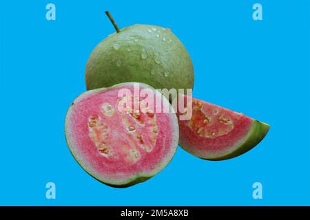 Isolated Thai guava Inside red pulp Stock Photo - Alamy