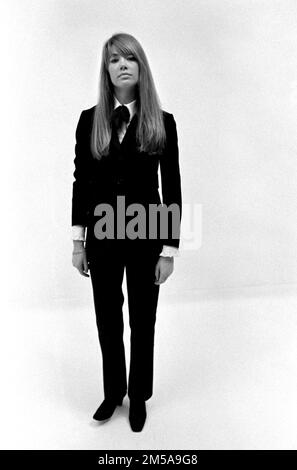 Francoise Hardy. Portrait of the French singer / songwriter, Françoise ...
