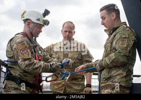 Col. Landon Phillips (left), 48th Mission Support Group commander, Lt ...