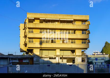 Haifa, Israel - December 22, 2022: Sunset view of the Haifa Theater ...