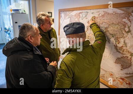 Part of the Marine Corps Prepositioning Program-Norway, vehicles are ...
