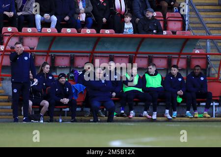 Football manager Steve Evans at Stevenage Football Club walking on ...
