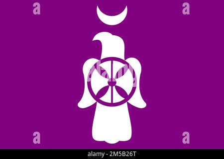 flag of Historic peoples Goths Gothic at cloudy sky background ...