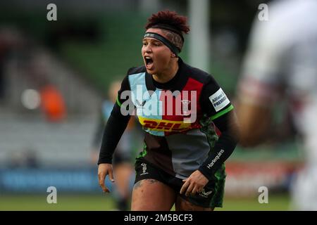 Shaunagh Brown, making her final appearance for Harlequins Women ...