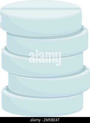 Orange effervescent tablets icon cartoon vector. Medicine pill. Mineral ...