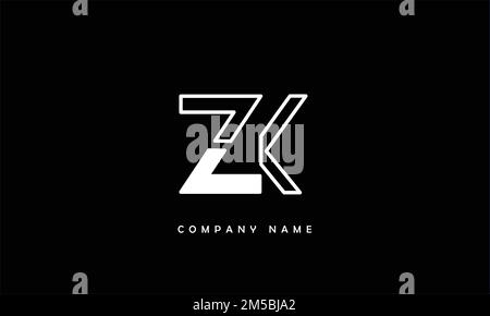 ZK, KZ Abstract Letters Logo Monogram Stock Vector Image & Art - Alamy
