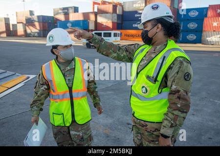 Sgt. 1st Class Josefa Antuenz from 836th Transportation Battalion show ...
