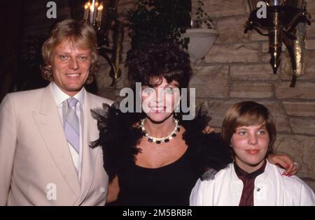 Peter Holm, Joan Collins and Katyana Kass Circa 1980's Credit: Ralph ...