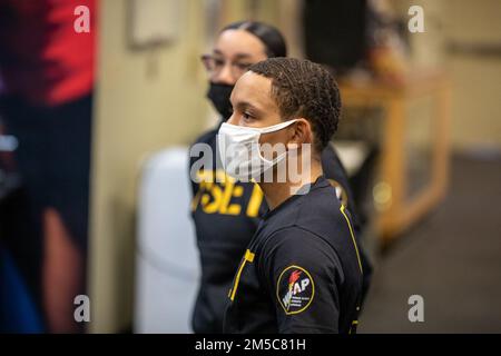 Pvt. 1st Class Eli Lankford demonstrates agility and strength in boxing ...