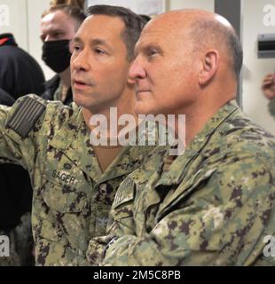 Capt. Eric M. Sager, Commanding Officer of the Naval Submarine School ...