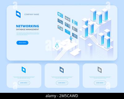 Datacenter manager abstract concept vector illustration Stock Vector ...