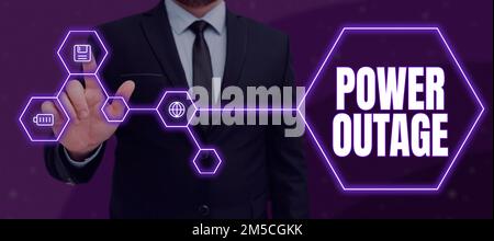 Writing displaying text Power Outage. Word for The ability to influence ...