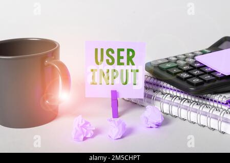 Conceptual caption User Input. Concept meaning Any information or data ...