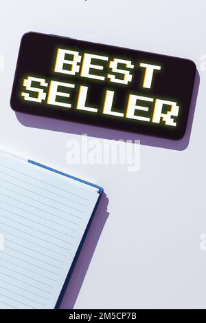 Handwriting text Best Seller. Business idea a highlypurchased commodity ...