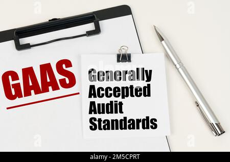 Generally accepted auditing standards gaas guide and papers Stock Photo ...