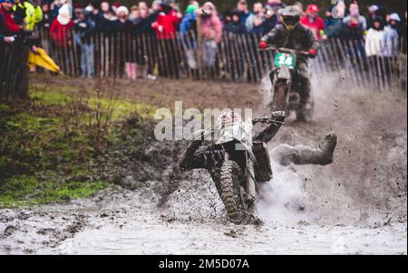 Competitors at the Wild and Wooly motocross scramble relishing in the ...