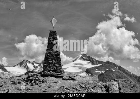The image is of the memorial to Oetzi The Ice-Man who was found frozen ...