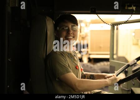 A Light Medium Tactical Vehicle (LMTV) belonging the 640th Aviation ...