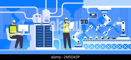 Industrial revolution cartoon character. Vector Illustration. Kids ...