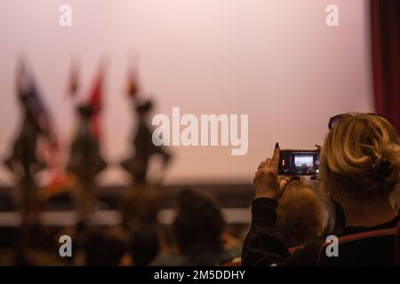 Friends and family attend the Marine Corps Warfighting Laboratory ...