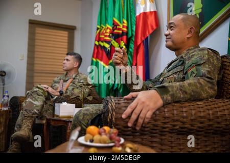 Philippine Brigadier General Romulo Manuel Jr., the Army Artillery ...