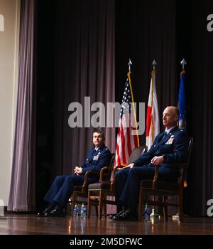 Col. Seth Graham (Right), 14th Flying Training Wing commander, Col ...