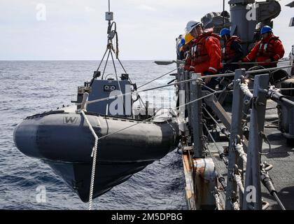 Launching a Rigid Hulled Inflatable Boat (RHIB) from a heated ...