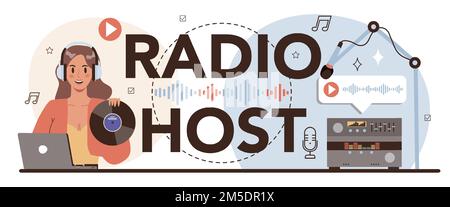 Recording studio typographic header. Music production industry, sound ...