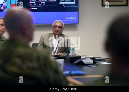 Ray Shirkhodai, executive director, Pacific Disaster Center, during a ...