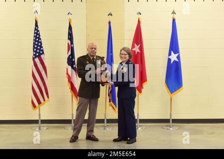 Major Gen. John C. Harris, Jr., Ohio adjutant general, presents Brig ...