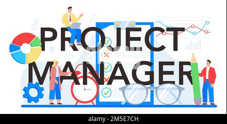 Management typographic header. Successful strategy, motivation and ...