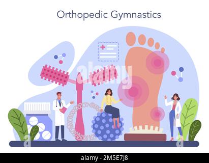 Orthopedics doctor. Idea of joint and bone treatment. Human anatomy and ...