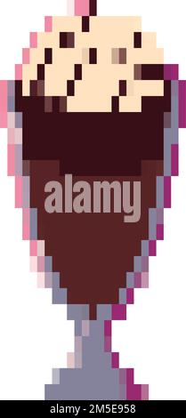 milkshake pixel art Stock Vector Image & Art - Alamy