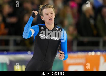 HEERENVEEN - Jasper Krommenhoek after the men's 10,000 meters during ...