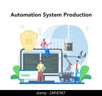 Roboticist concept. Robotic engineering and constructing. Idea of ...