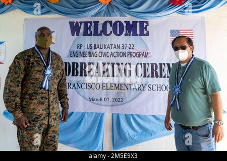 U.S. Marine Corps Col. Joel F. Schmidt, the outgoing commanding officer ...