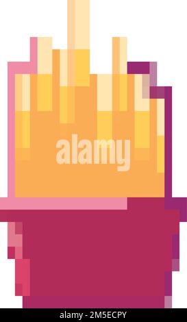 french fries pixel art Stock Vector Image & Art - Alamy