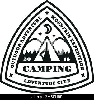 Camping club logo. Tourist badge. Travel label Stock Vector Image & Art ...