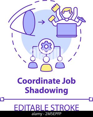 Job shadowing concept icon Stock Vector Image & Art - Alamy