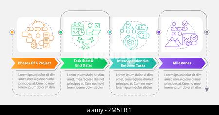 Project plan includes rectangle infographic template Stock Vector Image & Art - Alamy