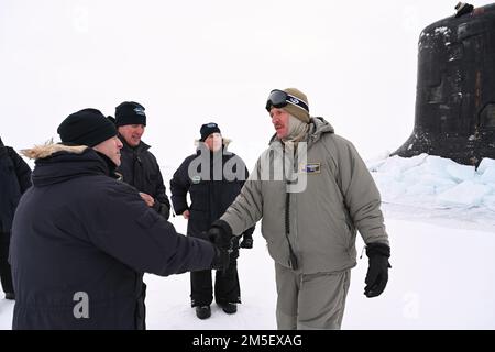 BEAUFORT SEA (March 9, 2022) - Rear Adm. Richard Seif, commander of the ...
