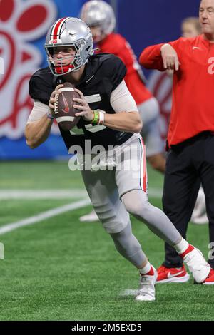 Ohio State quarterback Devin Brown (33) celebrates a touchdown with ...