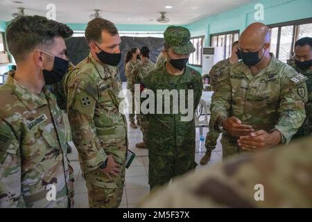 Philippine Army Brig. Gen. Alvin Flores, the Salaknib Exercise Director ...