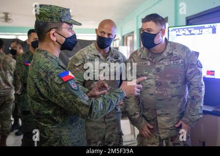 Philippine Army Brig. Gen. Alvin Flores, the Salaknib Exercise Director ...
